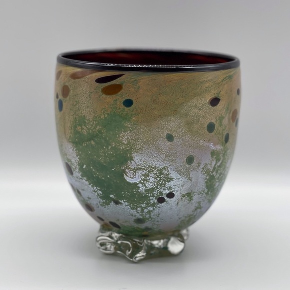 One Eared Cow Glass | Accents | One Eared Cow Contemporary Iridescent ...